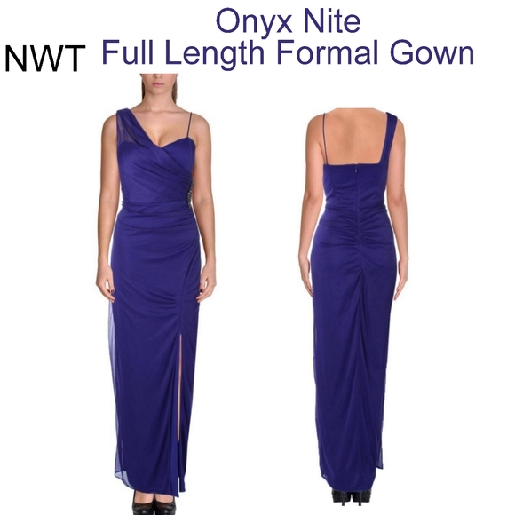 Onyx Nite | Dresses | Nwt Onyx Nite Indigo Formal Gown Dress Prom ...